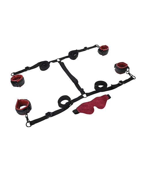 Saffron Under the Bed Adjustable Restraint System - Black and Red ...