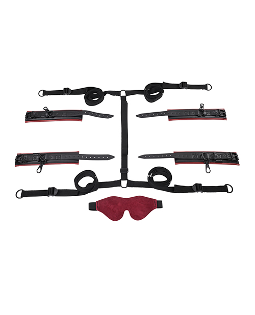 Saffron Under the Bed Adjustable Restraint System - Black and Red ...